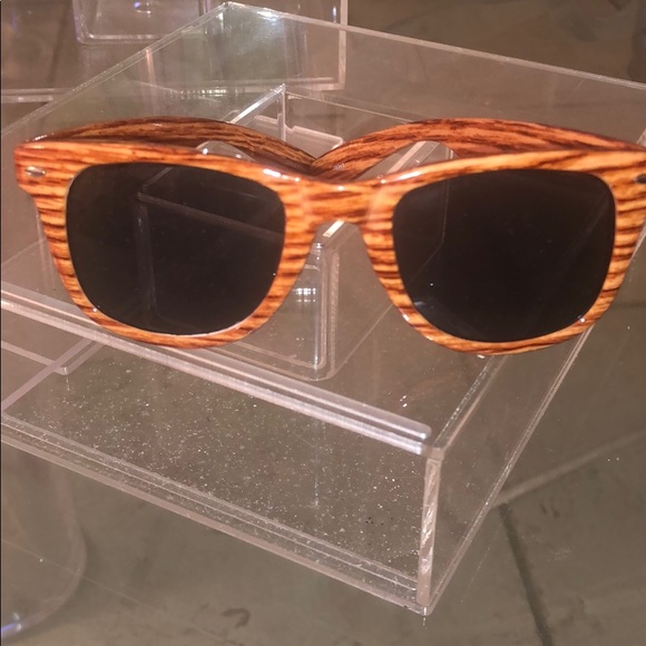 Accessories | Wood Grain Print Wayfarers Style | Poshmark